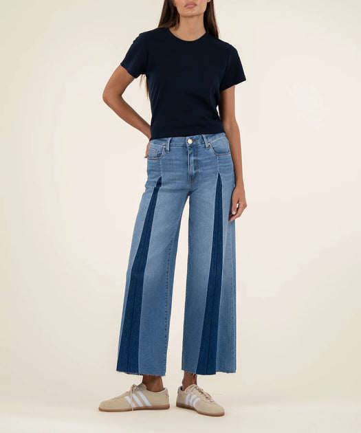 KT Meg High Rise Wide Leg Split Jeans – Miss Cocky