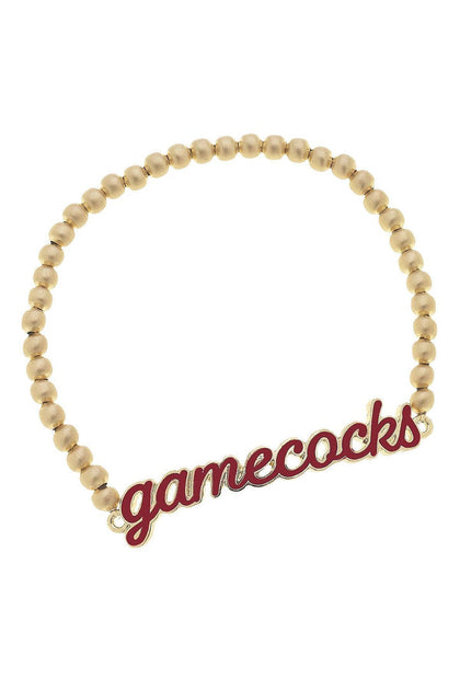 CV Script Gamecocks Beaded Stretch Bracelet – Miss Cocky